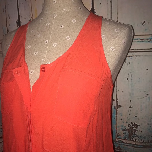 THML | Tops | Thmlhilow Pocket Tank Blouses | Poshmark